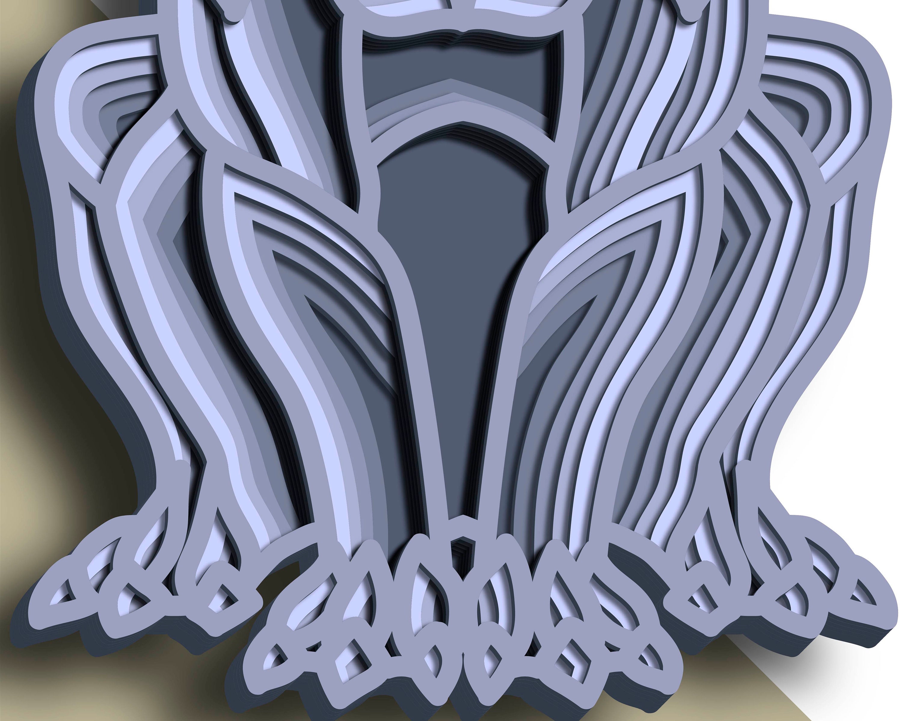 Gargoyle Multilayer SVG/ Gargoyle Mandala Cut File/ 3D Layer/ - Etsy