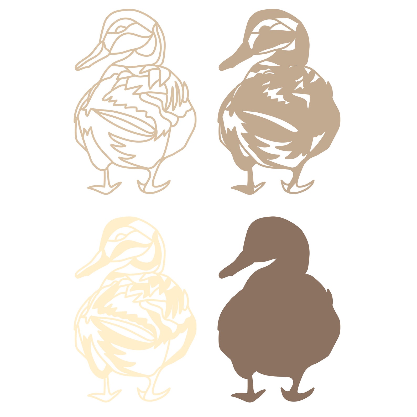 Duckling Multilayer SVG/ Duckling Cut File/ 3D Layer/ Plywood - Etsy