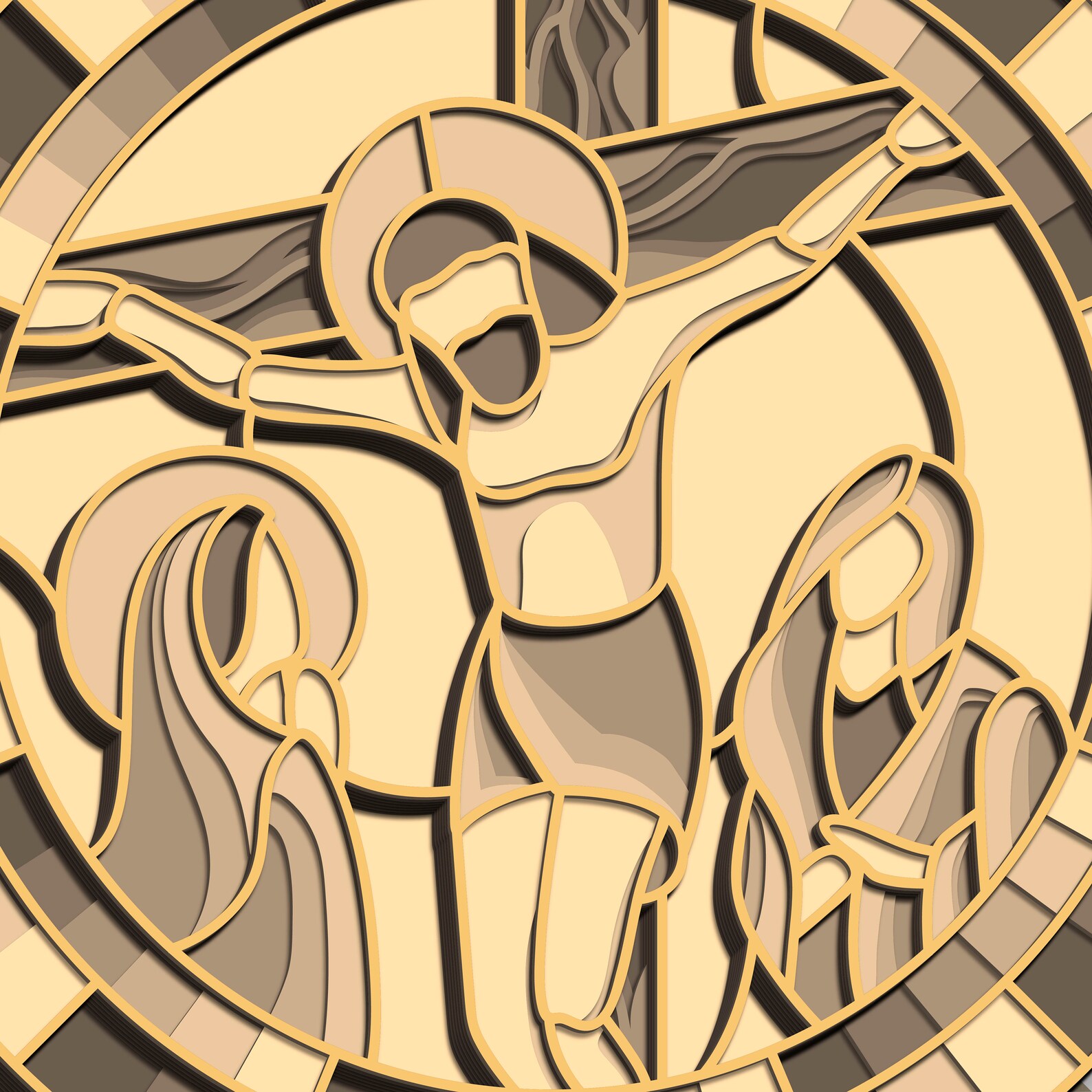 Crucifixion Jesus Multilayer SVG/ Crucifixion Jesus Cut File/ | Etsy