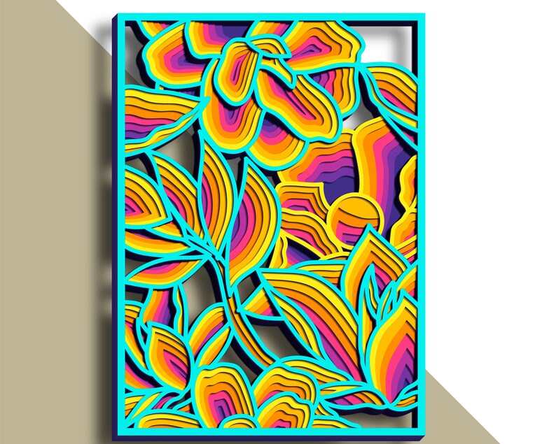 Plants Multilayer SVG/ Plants Cut File/ 3D Layer/ Plywood - Etsy