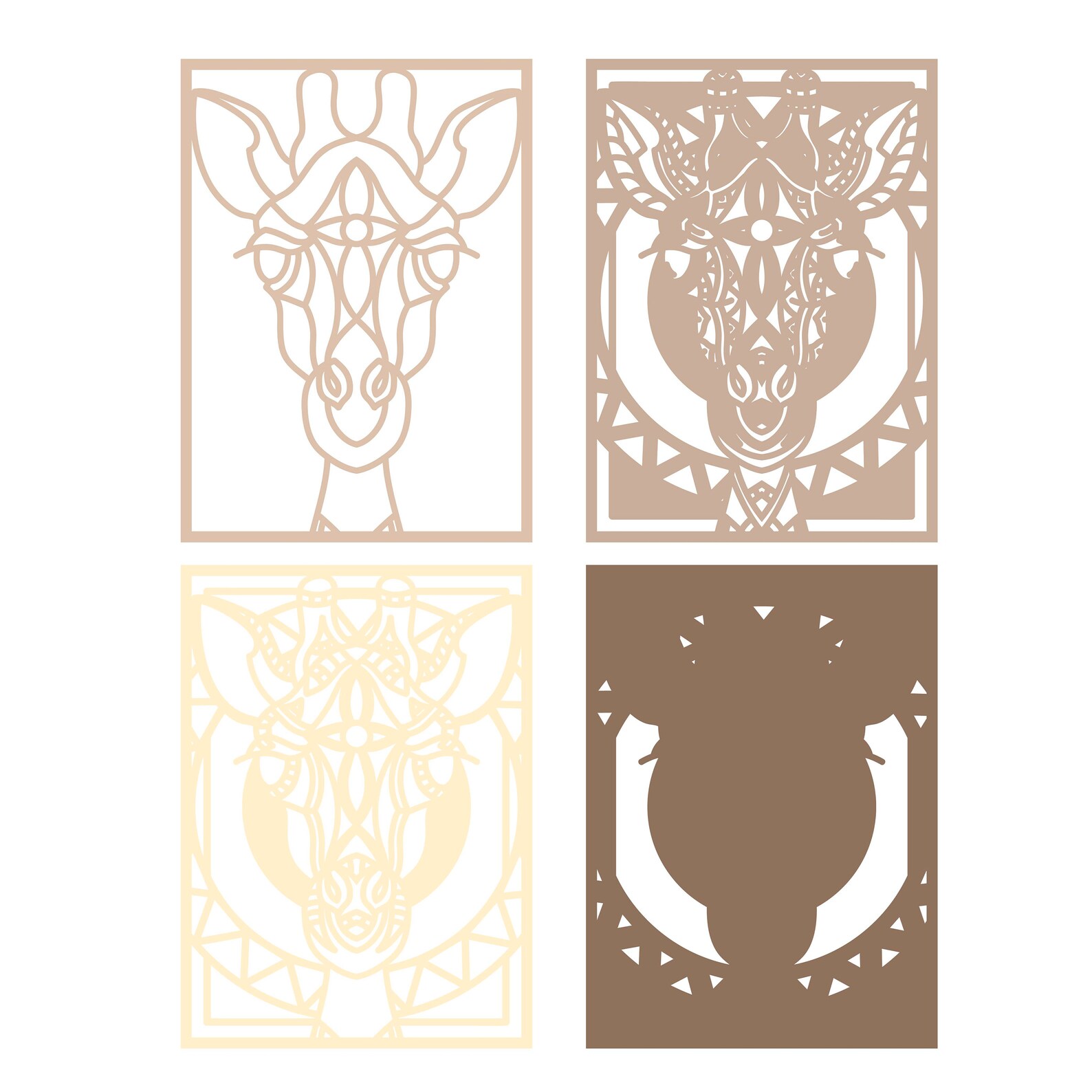 Giraffe Multilayer SVG/ Giraffe Cut File/ 3D Layer/ Plywood - Etsy