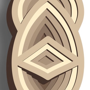 Cross Multilayer SVG/ Cross Cut File/ 3D Layer/ Plywood Cutting/ Paper ...