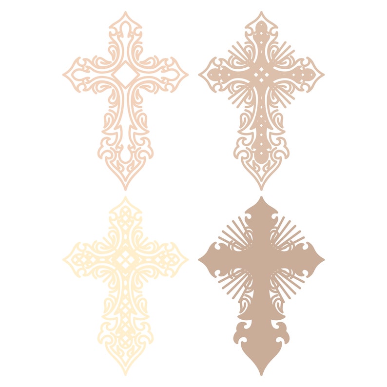 Cross Multilayer SVG/ Cross Cut File/ 3D Layer/ Plywood - Etsy
