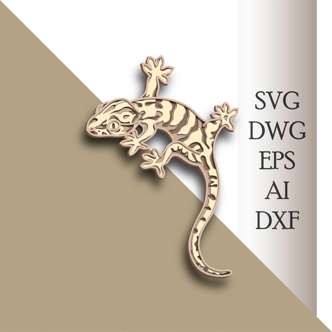 Buy 3D Lizard Multilayer SVG/ Lizard Cut File/ 3D Layer/ Plywood ...