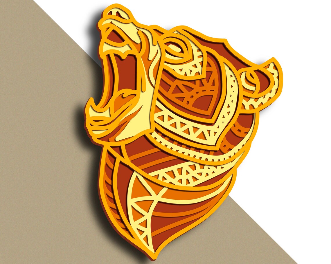 Bear Bundle Multilayer Svg/ Bear Bundle Laser Cut File/ 3D Layer ...