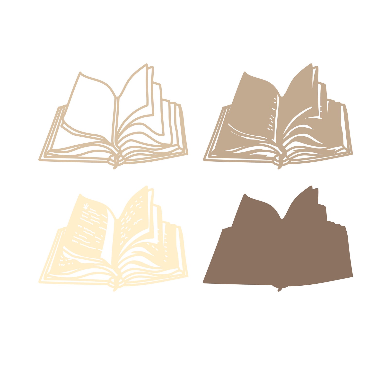 Book Multilayer SVG/ Book Cut File/ 3D Layer/ Plywood Cutting/ | Etsy