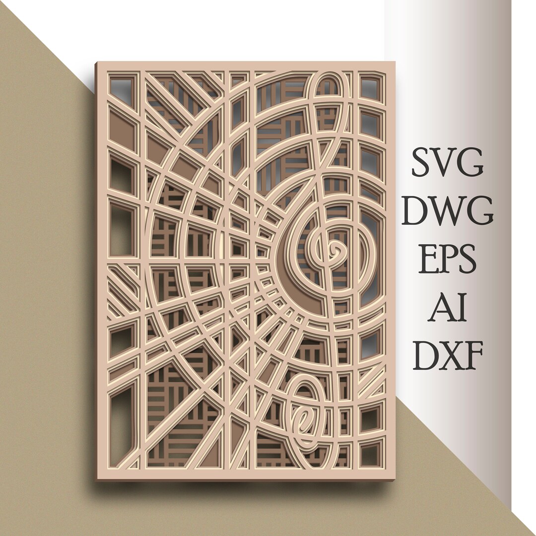 Music Multilayer SVG/ Music Cut File/ 3D Layer/ Plywood - Etsy
