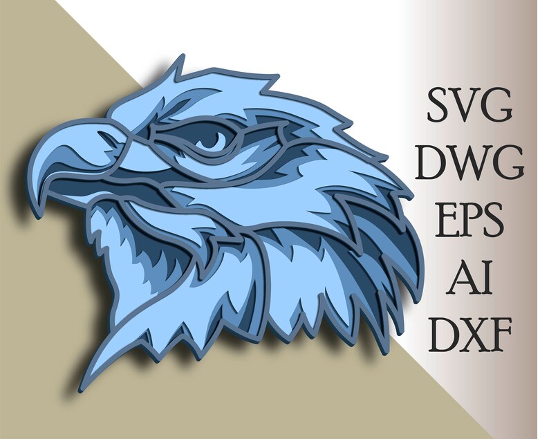 Eagle Multilayer SVG/ Eagle Cut File/ 3D Layer/ Plywood - Etsy