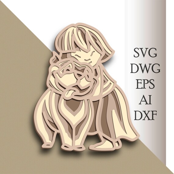 Dog Multilayer SVG/ Dog Cut File/ 3D Layer/ Plywood Cutting/ | Etsy