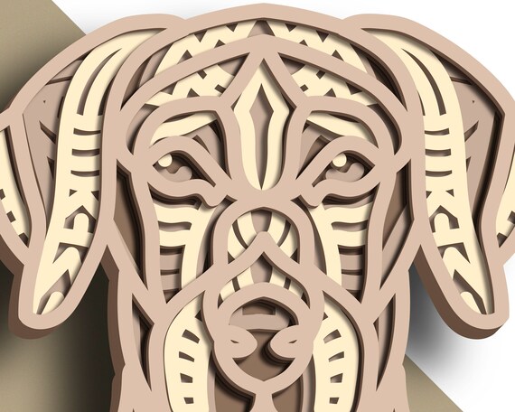 Digital Drawing & Illustration Rhodesian Ridgeback multilayer SVG ...