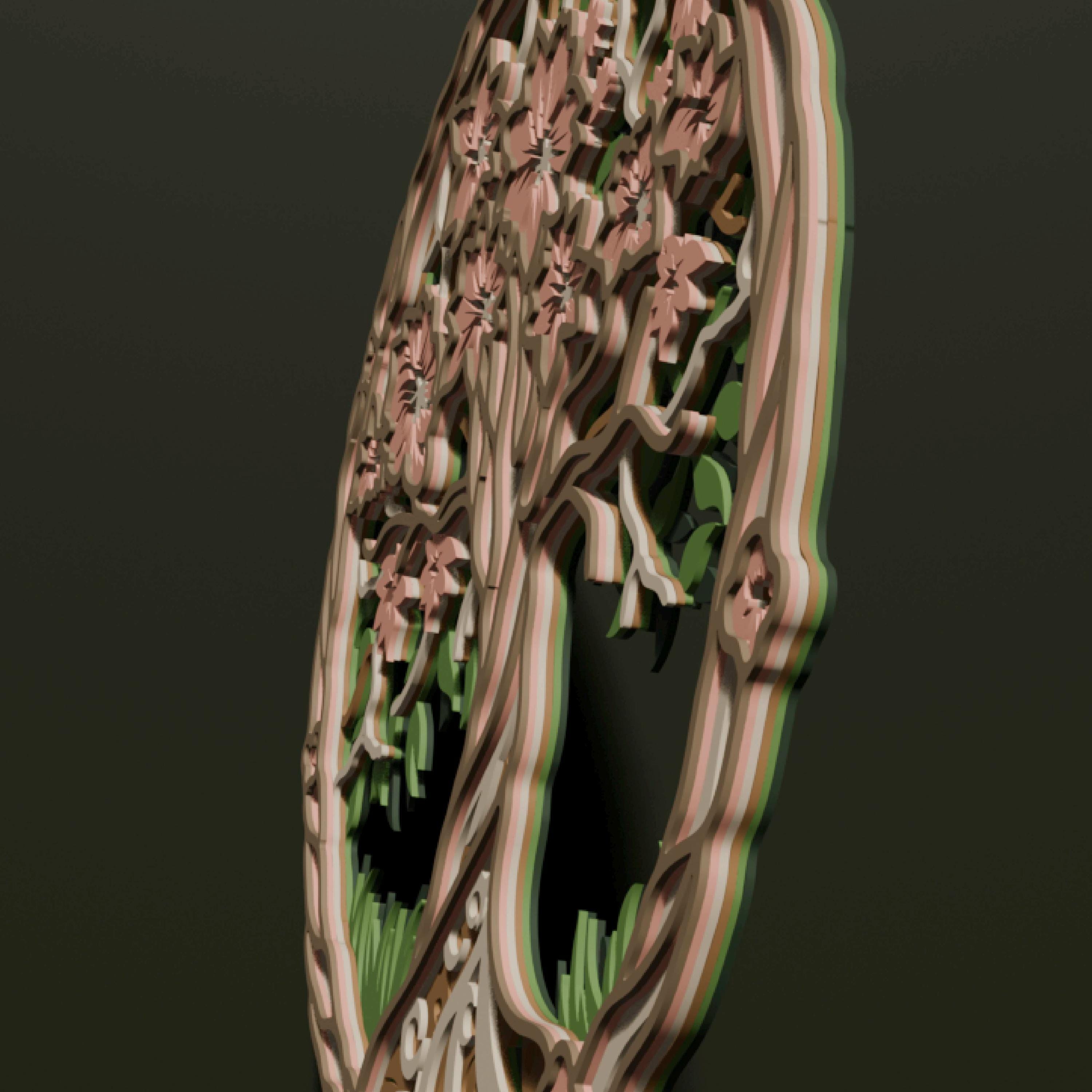 Tree of Life Multilayer SVG. Laser Cut File. Layer Construction ...