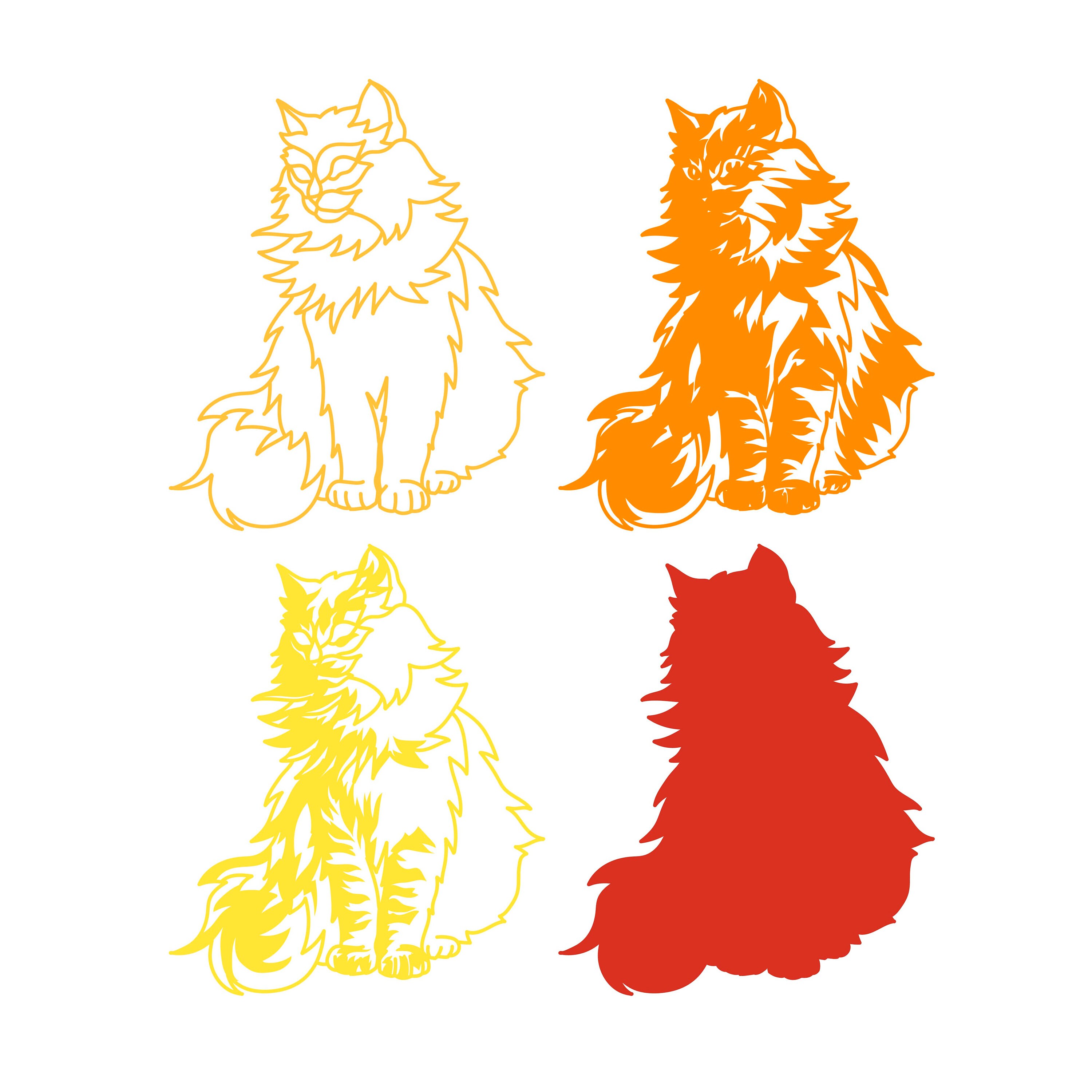 Cat Multilayer SVG/ Cat Cut File/ 3D Layer/ Plywood Cutting/ - Etsy UK