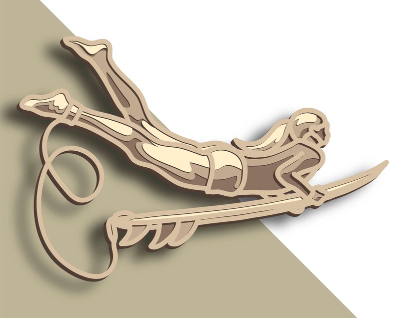 Surfing Multilayer SVG/ Surfing Cut File/ 3D Layer/ Plywood - Etsy