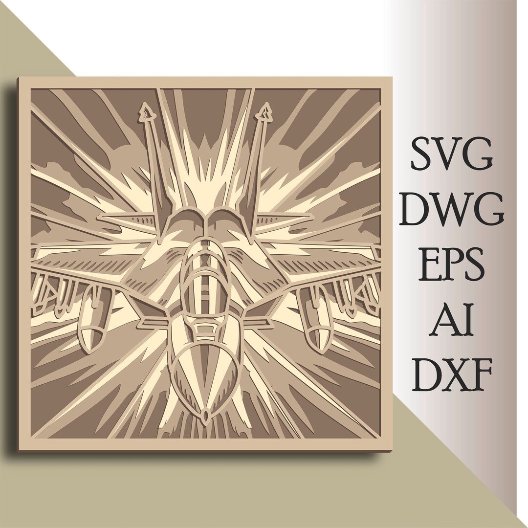 Destroyer Multilayer SVG/ Destroyer Cut File/ 3D Layer/ Plywood Cutting ...
