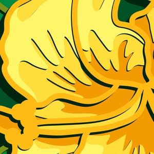 Hibiscus 3D Multilayer SVG/ Hibiscus Zentangle Cut File/ 3D Layer ...