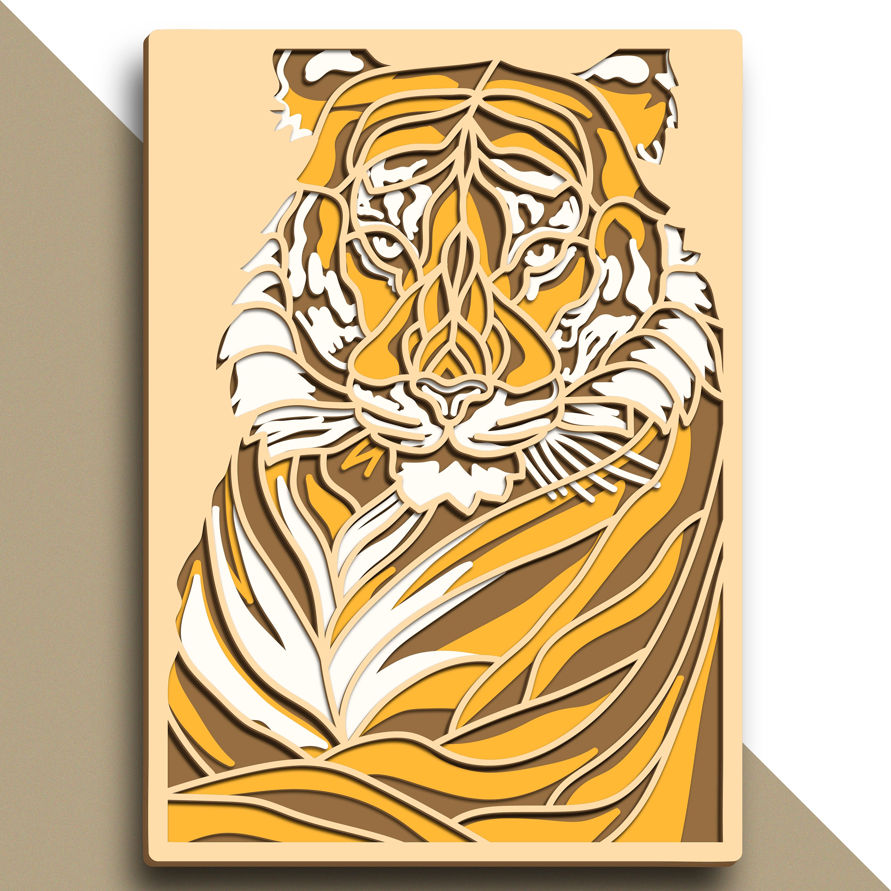 Tiger Head Multilayer SVG/ Tiger Cut File/ 3D Layer/ Plywood - Etsy ...