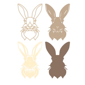 Rabbit Multilayer SVG/ Rabbit Cut File/ 3D Layer/ Plywood Cutting ...