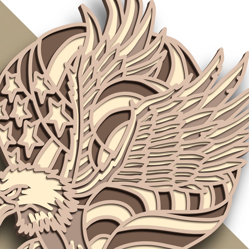 Eagle Bundle Multilayer SVG/ Eagle Bundle Cut File/ 3D Layer/ - Etsy