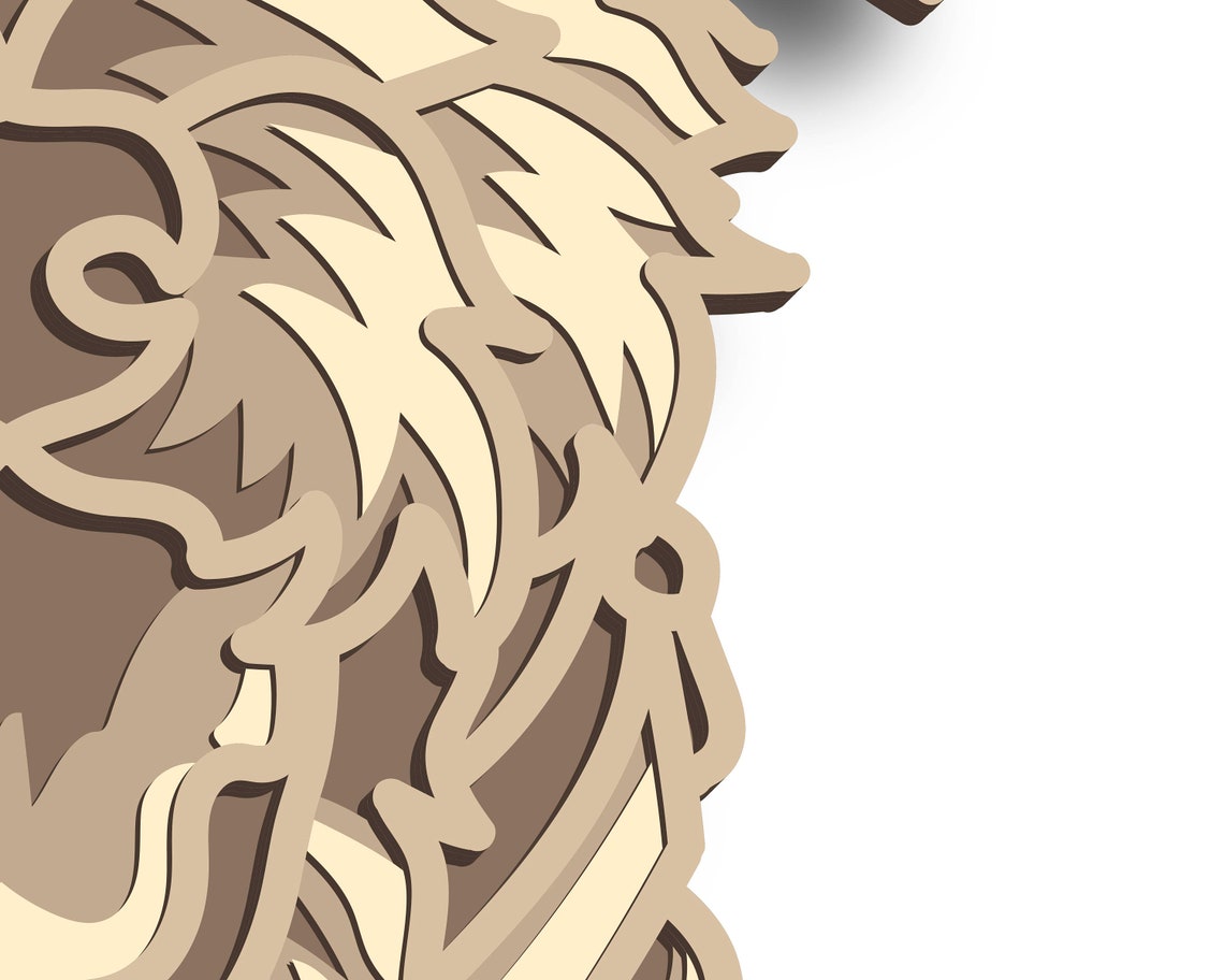 Airedale Multilayer SVG/ Airedale Cut File/ 3D Layer/ Plywood | Etsy