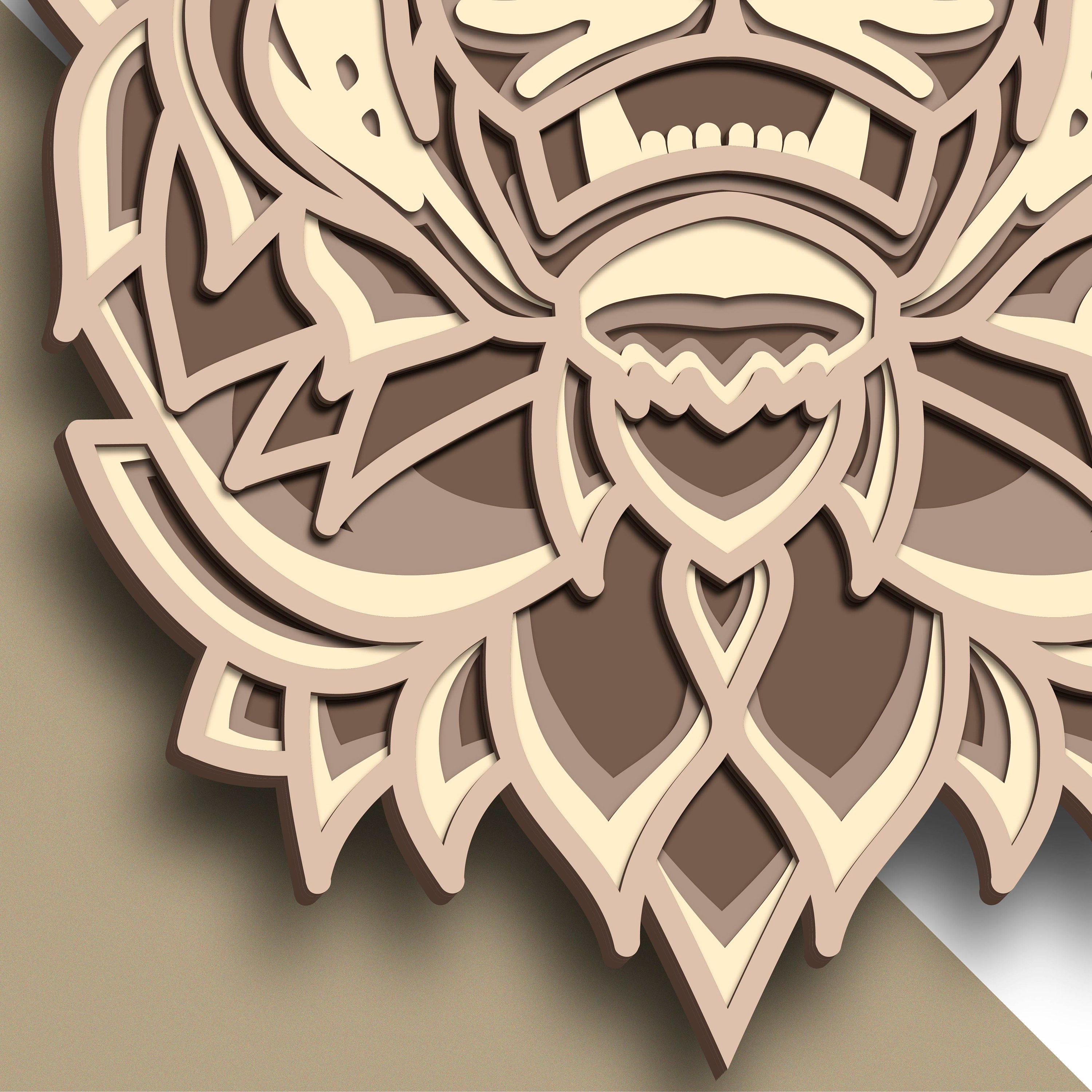 Tiger Head Multilayer SVG/ Tiger Cut File/ 3D Layer/ Plywood | Etsy