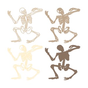 Skeleton Multilayer SVG/ Skeleton Mandala Cut File/ 3D Layer/ Plywood ...