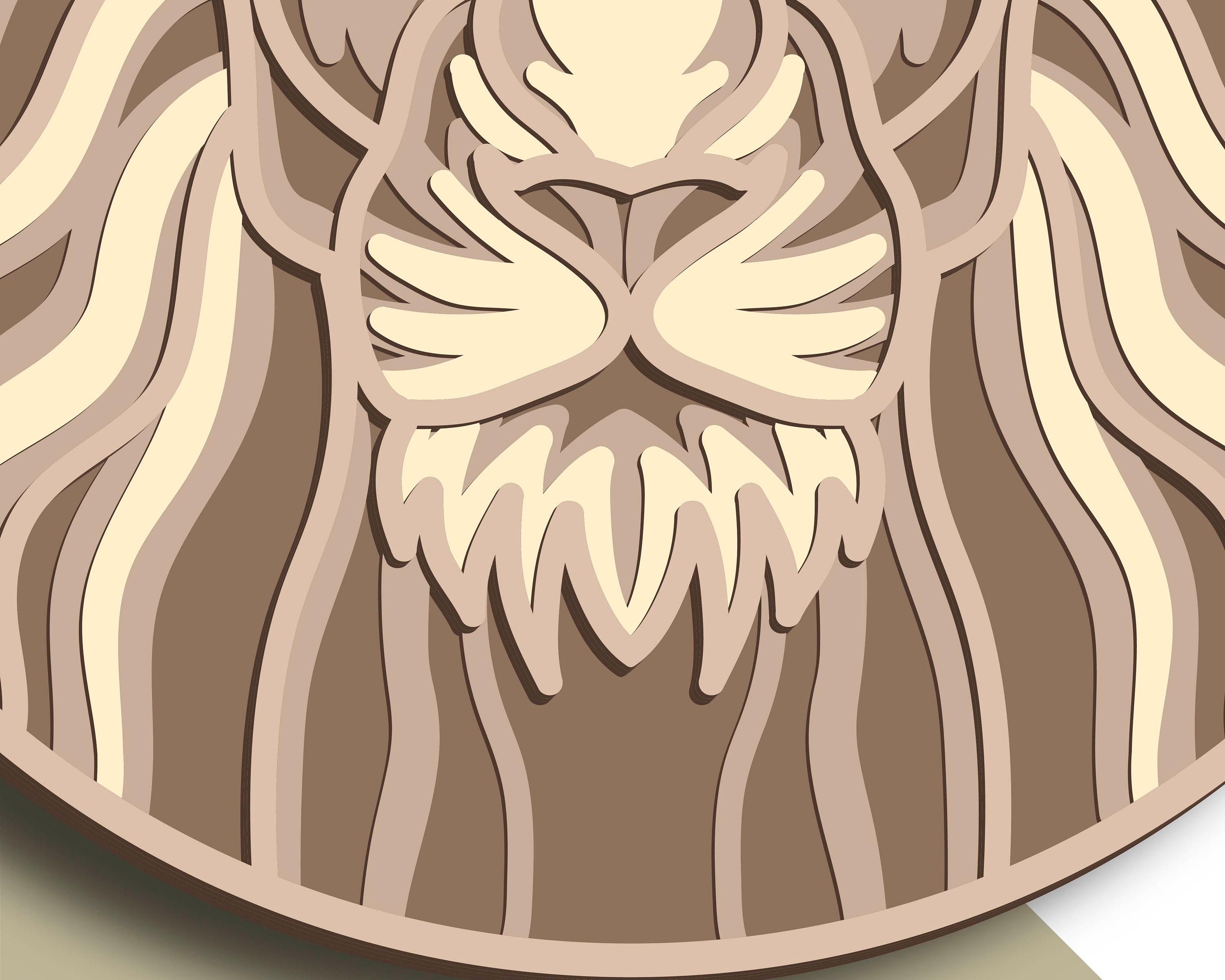 Lion Multilayer SVG/ Lion Cut File/ 3D Layer/ Plywood Cutting/ - Etsy UK