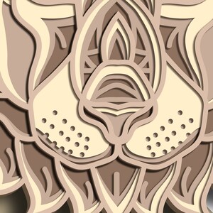 Tiger Head Multilayer SVG/ Tiger Cut File/ 3D Layer/ Plywood - Etsy