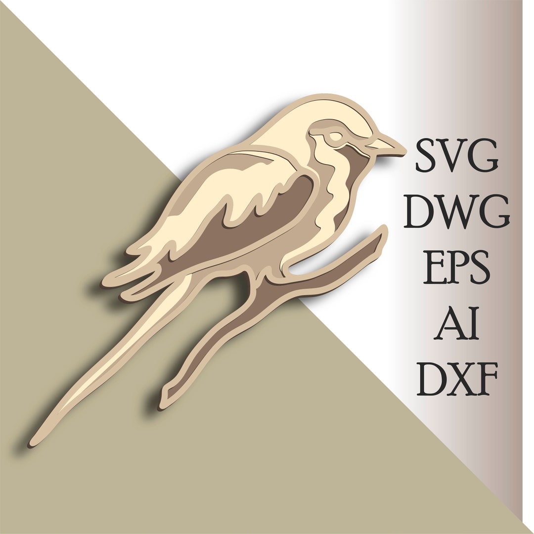 Bird Multilayer SVG/ Bird Cut File/ 3D Layer/ Plywood Cutting/ Paper ...