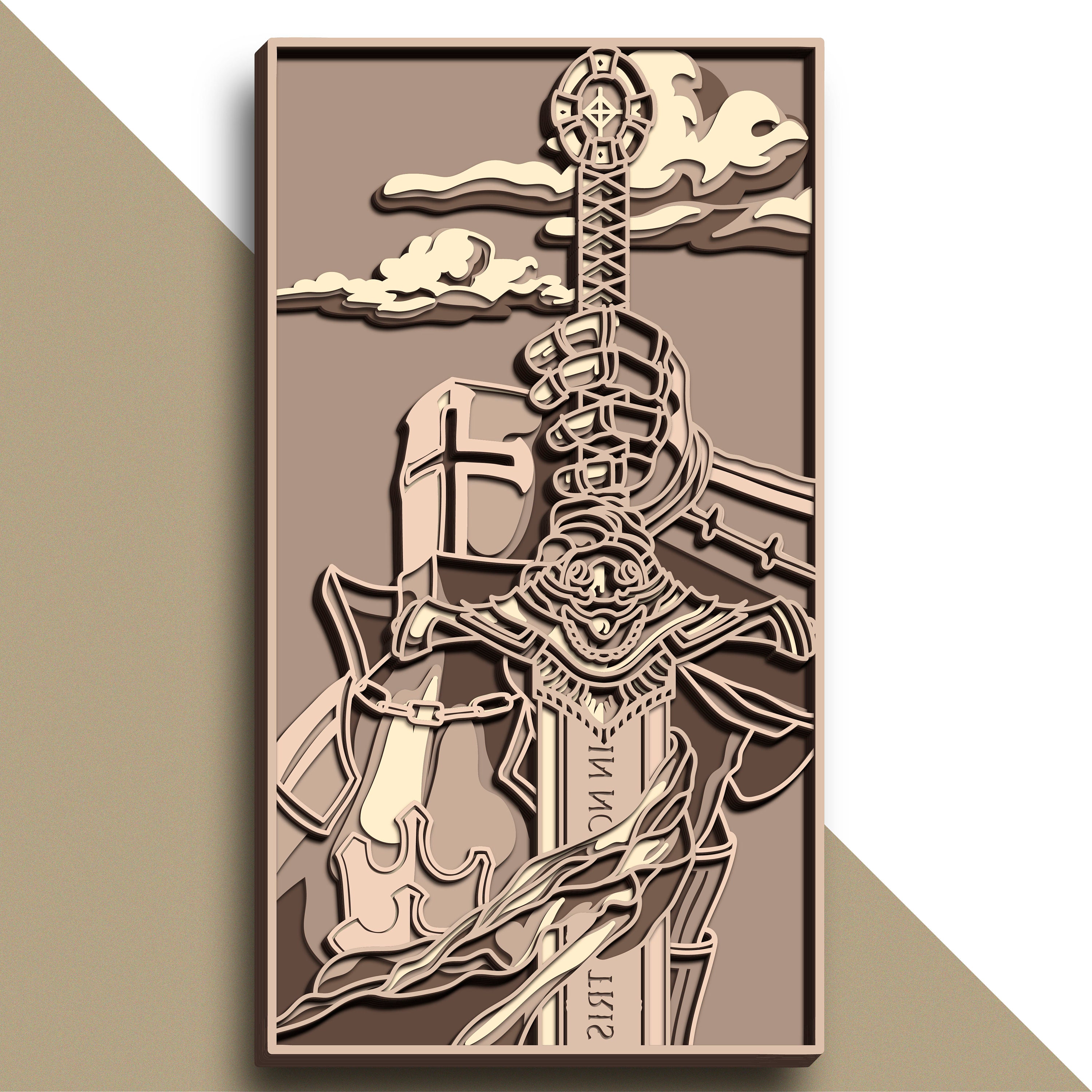 Knight Multilayer SVG/ Knight Cut File/ 3D Layer/ Plywood - Etsy Australia