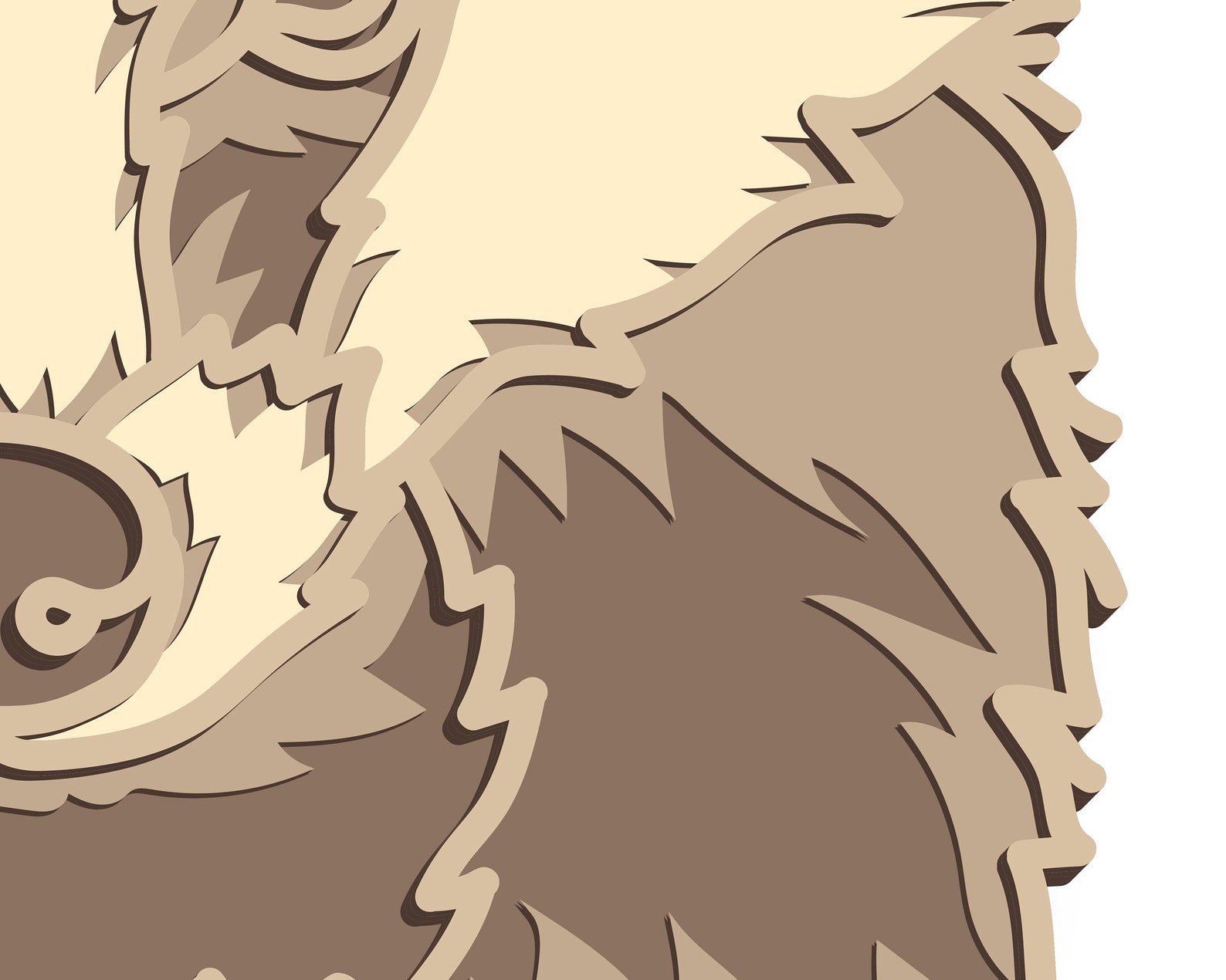 Badger Multilayer SVG/ Badger Cut File/ 3D Layer/ Plywood - Etsy