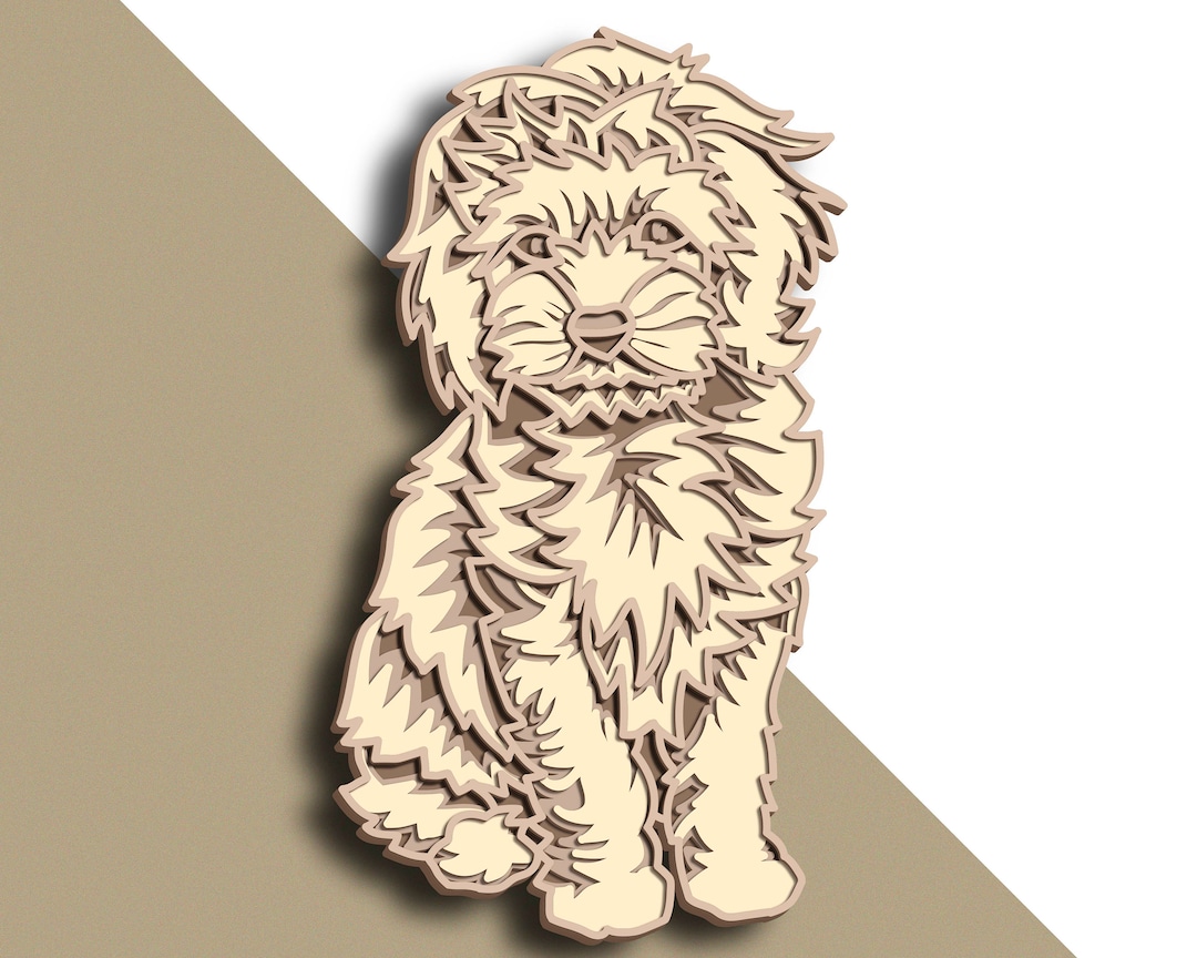 Goldendoodle Multilayer SVG. Laser Cut File. Layer Construction ...