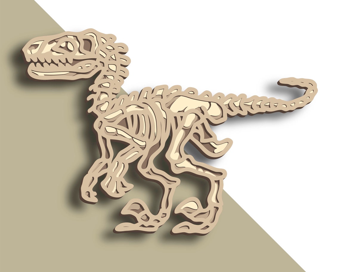 T-rex Multilayer SVG/ T-rex Cut File/ 3D Layer/ Plywood - Etsy