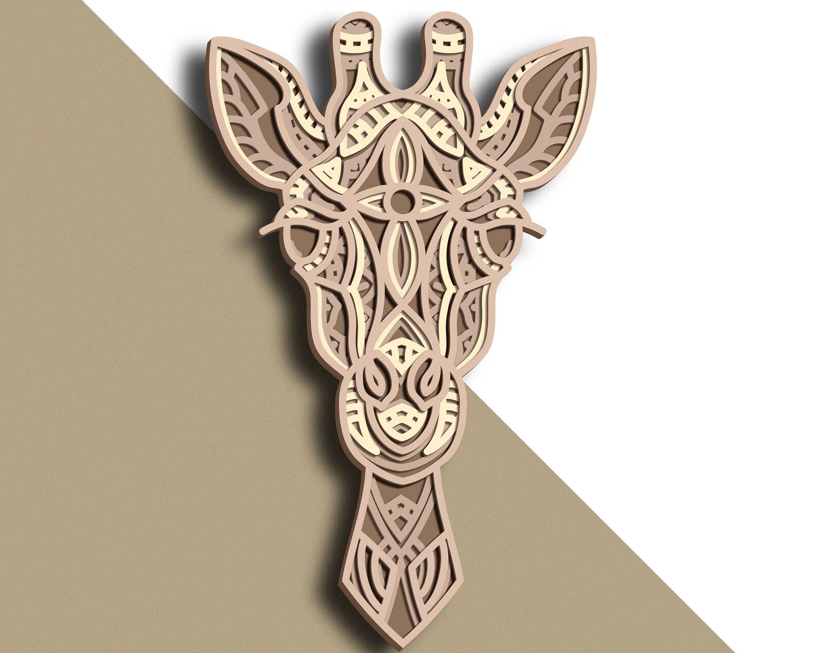 Giraffe Multilayer SVG/ Giraffe Cut File/ 3D Layer/ Plywood | Etsy