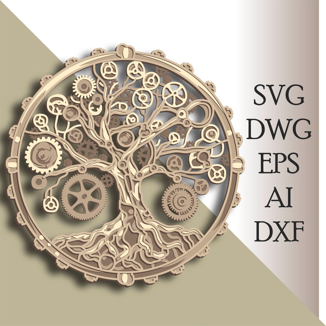 Tree of Life Multilayer SVG/ Tree of Life Cut File/ 3D Layer/ Plywood ...