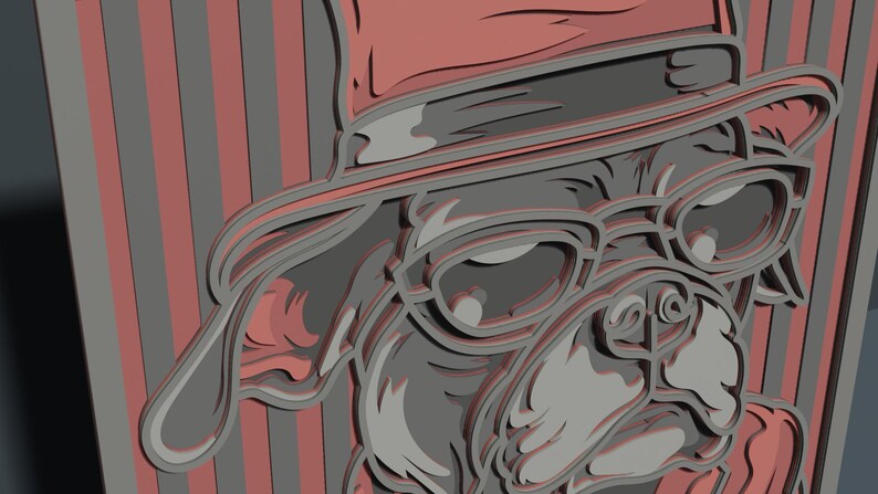Boxer Dog SVG Multilayer. Laser Cut File. 3D Mandala. Paper Cutting ...