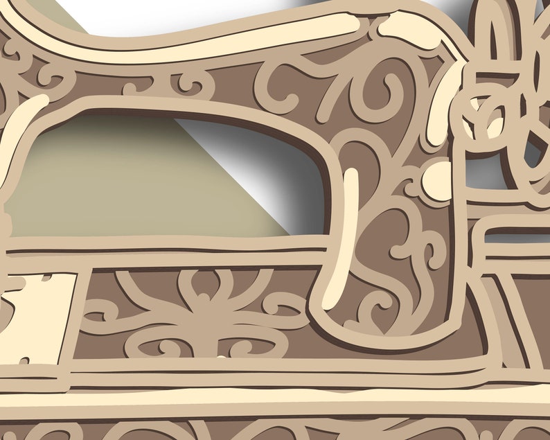 Sewing Machine Multilayer SVG/ Sewing Machine Cut File/ 3D - Etsy
