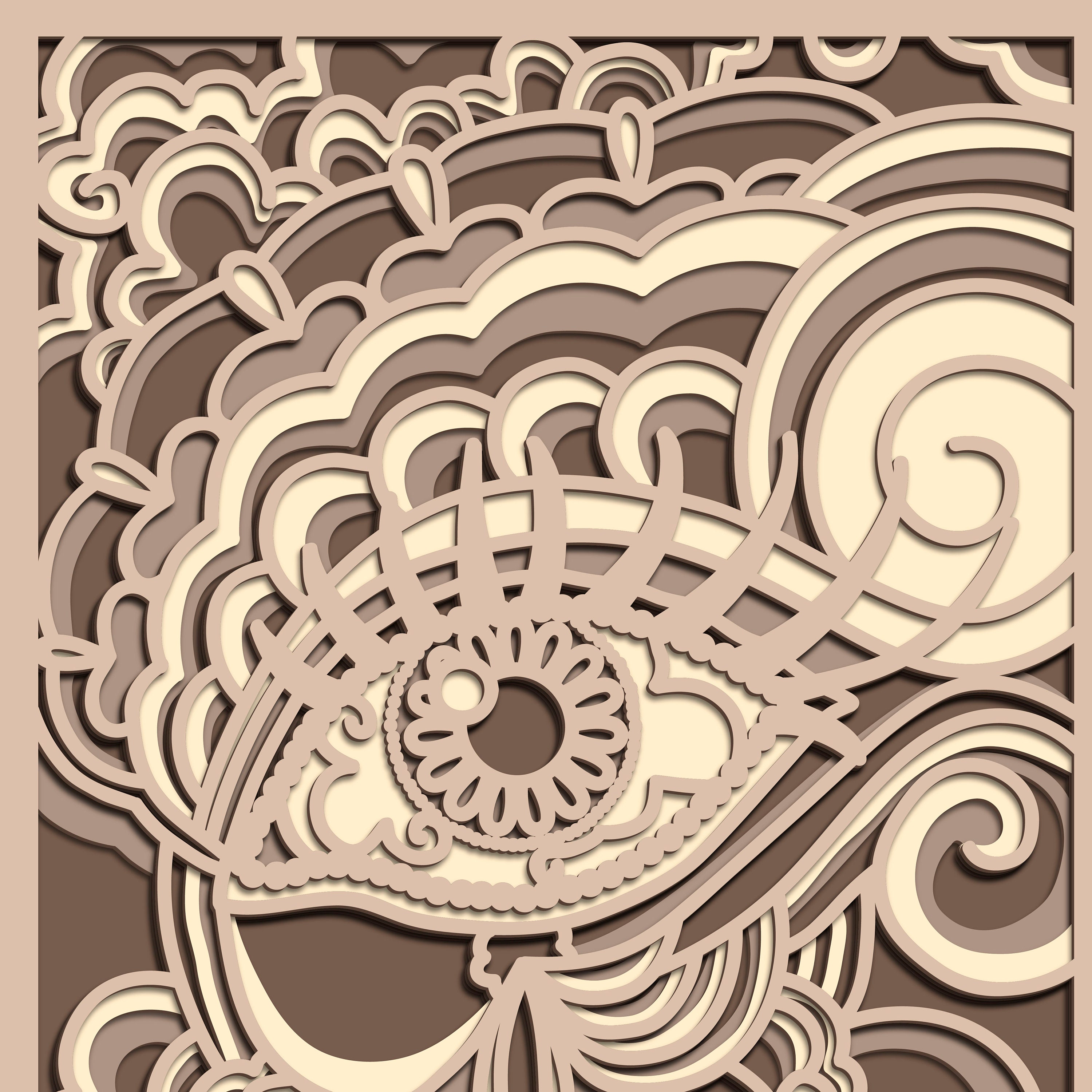 Eye Multilayer SVG/ Eye Cut File/ 3D Layer/ Plywood Cutting/ - Etsy