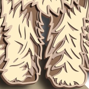 3D Goldendoodle Multilayer Dog Svg/ Goldendoodle Cut File/ 3D Layer ...