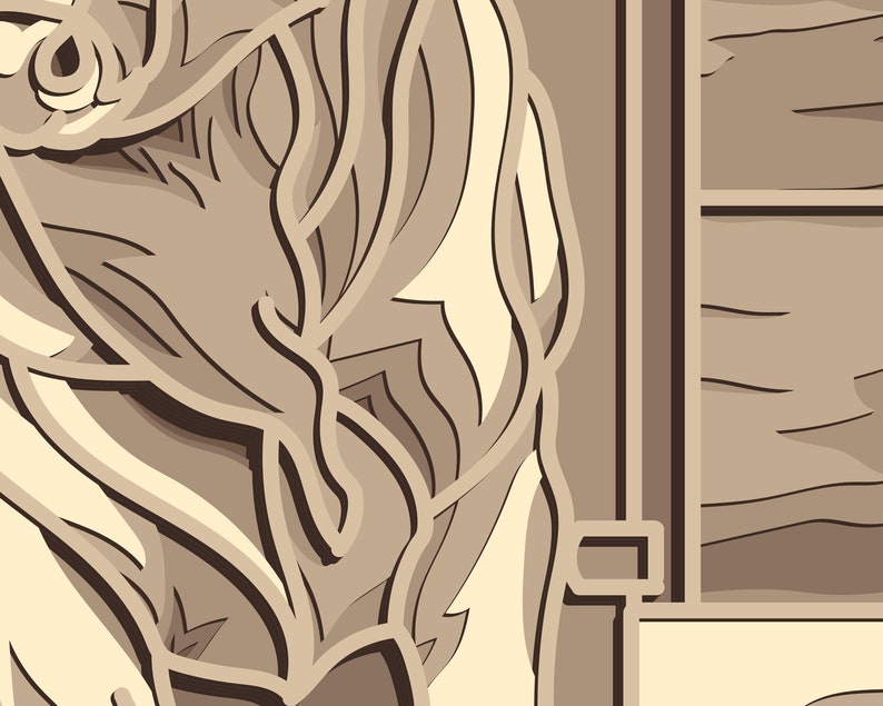 Bull Multilayer SVG/ Bull Cut File/ 3D Layer/ Plywood Cutting/ | Etsy