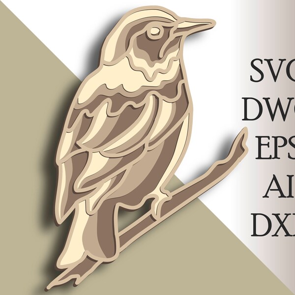 Laser Cut Bird - Etsy