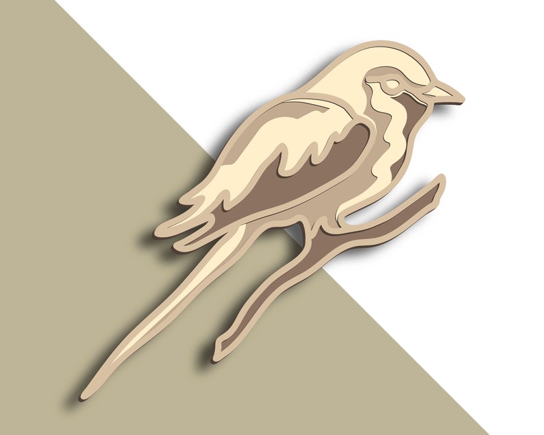 Bird Multilayer SVG/ Bird Cut File/ 3D Layer/ Plywood Cutting/ | Etsy