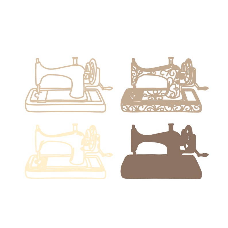 Sewing Machine Multilayer SVG/ Sewing Machine Cut File/ 3D - Etsy
