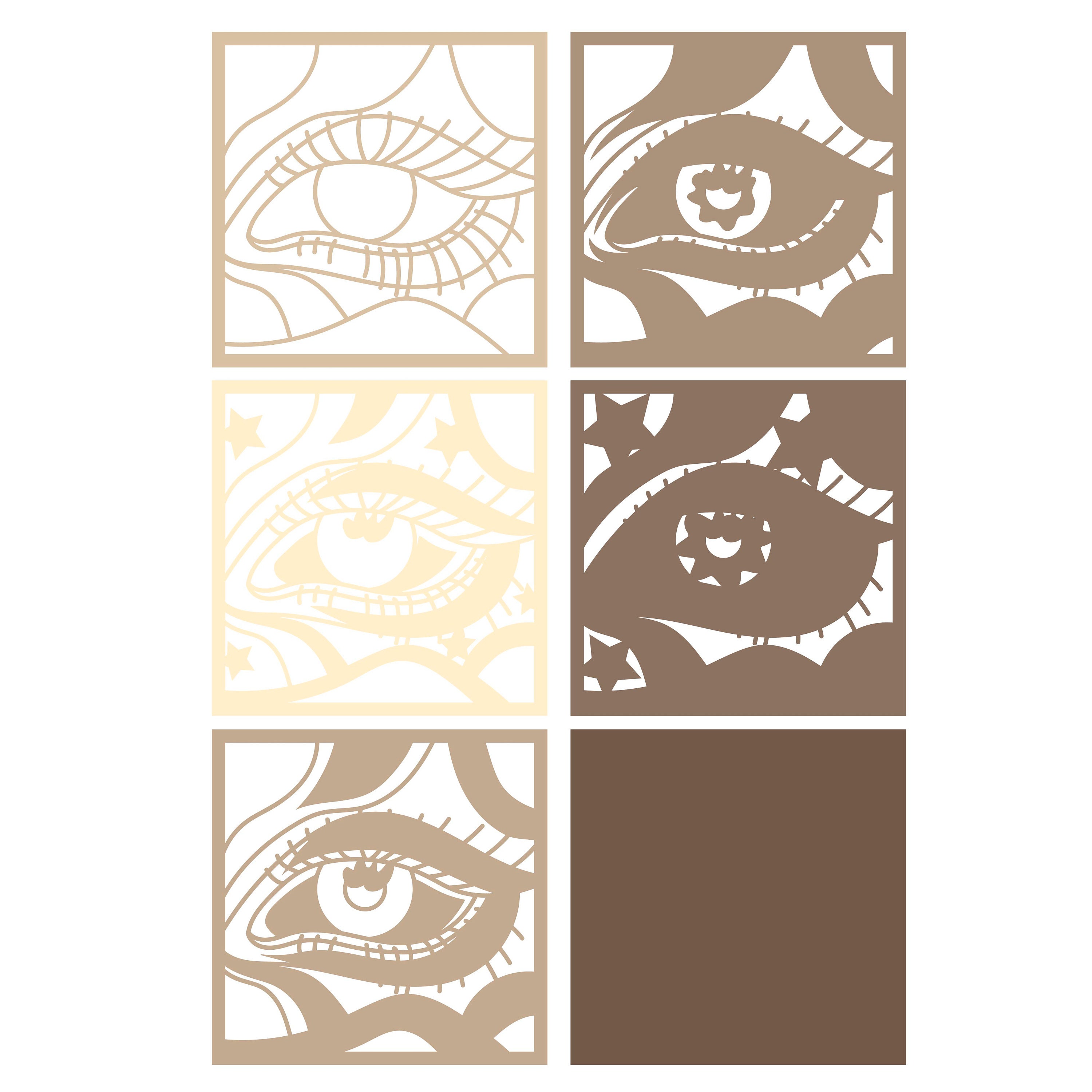 Eye Multilayer SVG/ Eye Cut File/ 3D Layer/ Plywood Cutting/ - Etsy Canada