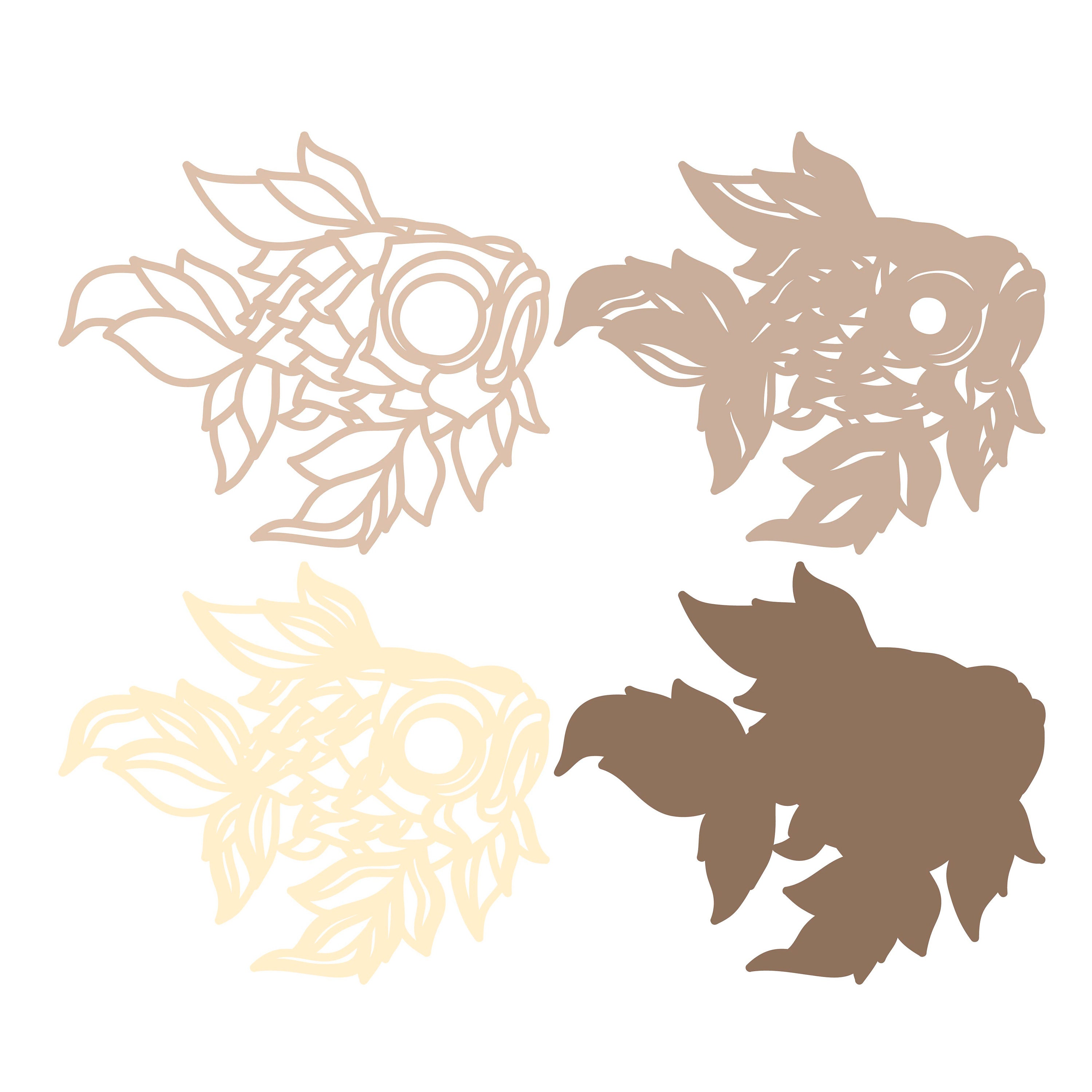 Fish Multilayer SVG/ Fish Cut File/ 3D Layer/ Plywood Cutting/ - Etsy