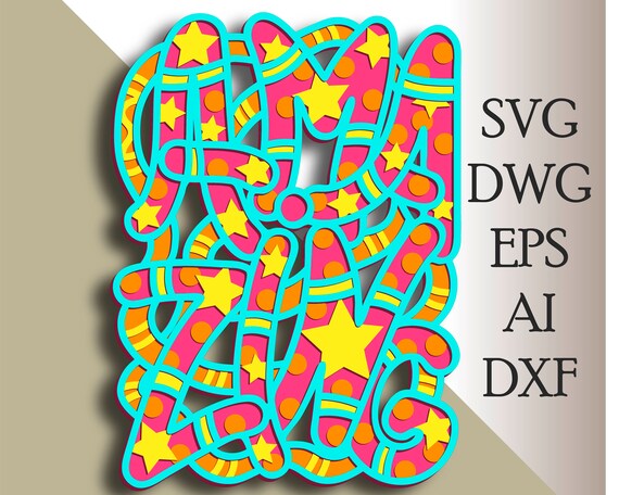 Amazing Multilayer SVG/ Inspirational Cut File/ 3D Layer/ | Etsy