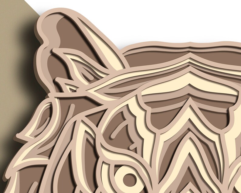 Tiger Head Multilayer SVG/ Tiger Cut File/ 3D Layer/ Plywood | Etsy