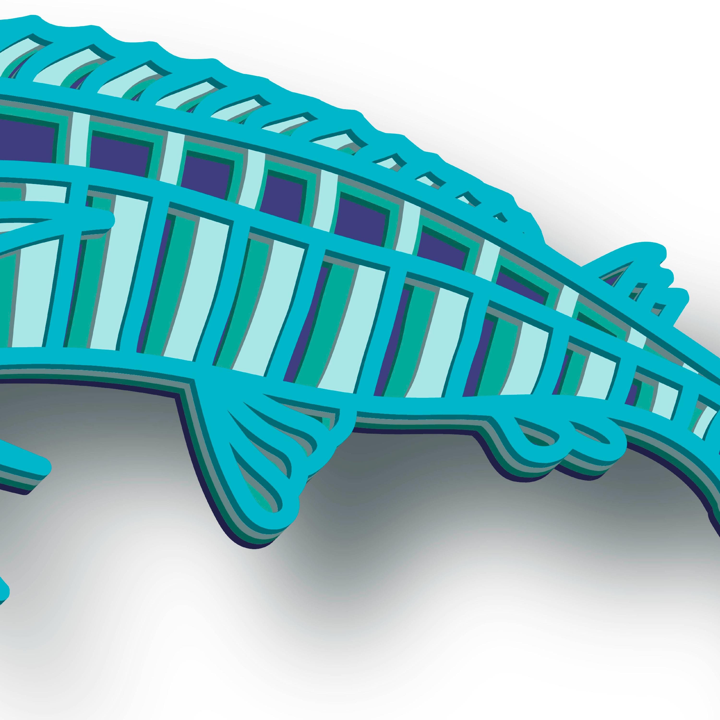 Marlin Multilayer SVG. Laser Cut File. Layer Construction. Plywood ...