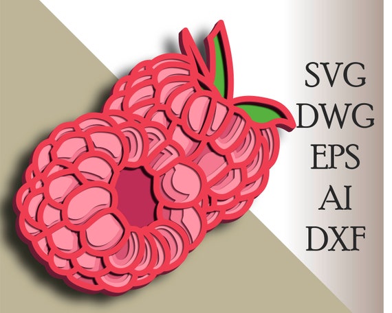 Raspberry multilayer SVG/ Raspberry cut file/ 3D layer/ | Etsy
