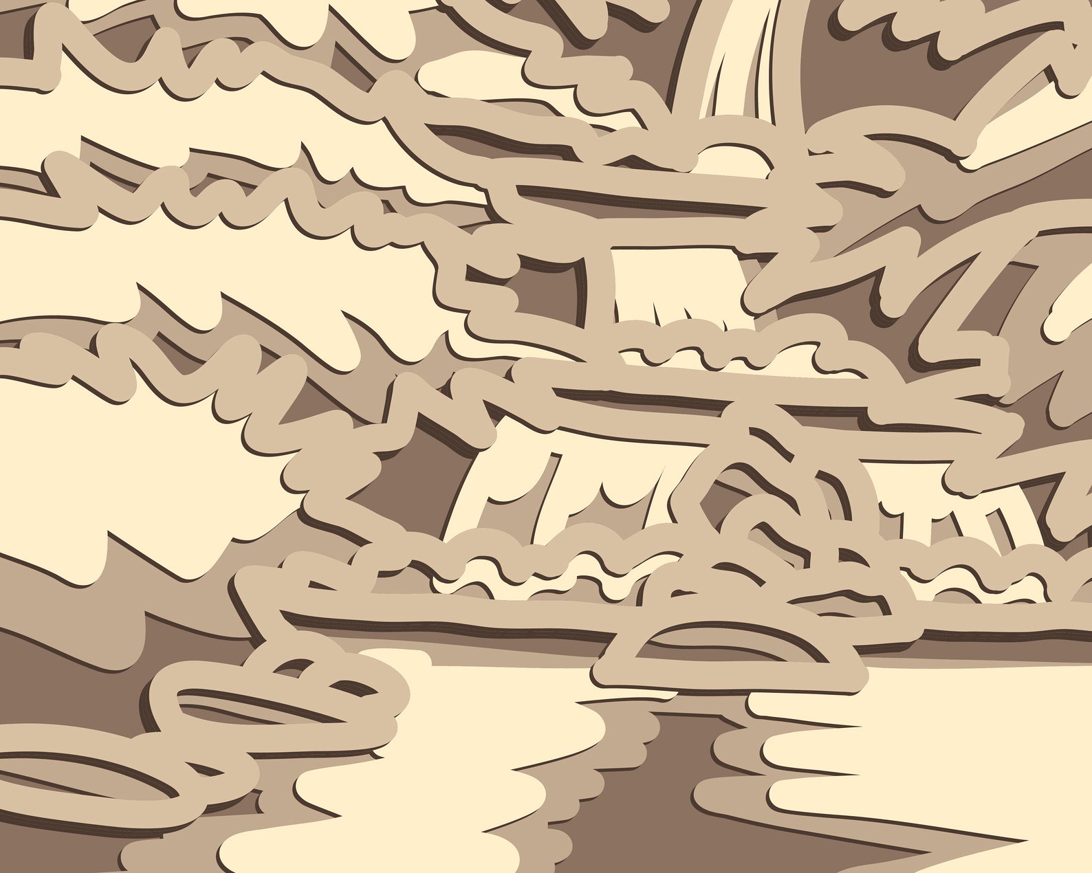 Nature Multilayer SVG/ Nature Cut File/ 3D Layer/ Plywood - Etsy