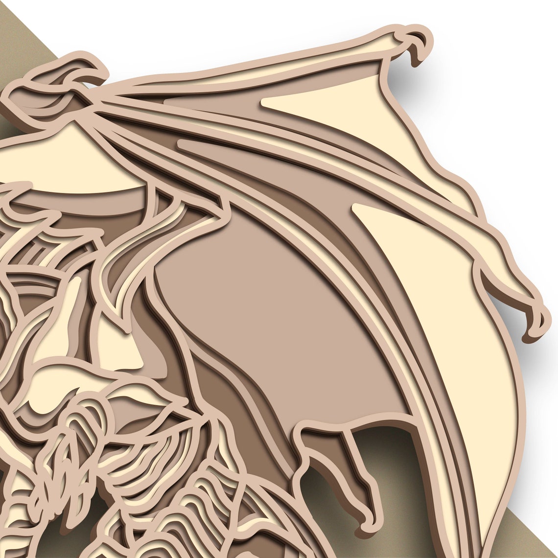 Dragon Multilayer SVG/ Dragon Cut File/ 3D Layer/ Plywood - Etsy